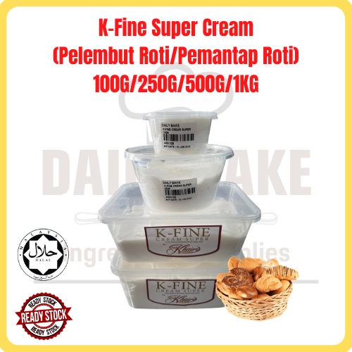 K Fine Super Cream 100G 250G 500G 1KG/精细超级奶油/Bread Softener/Pelembut ...