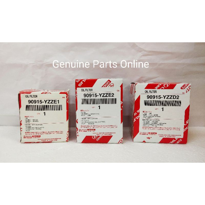 Toyota Original Oil Filter 90915-YZZE1/YZZE2/YZZD2 | Shopee Malaysia