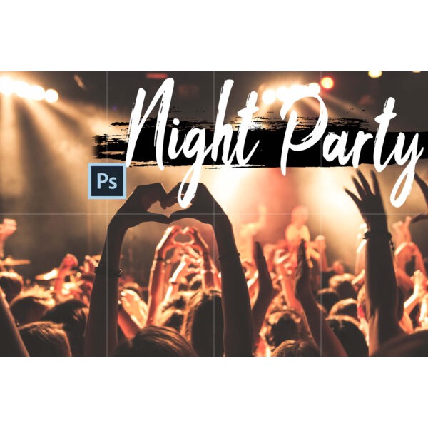 Neo Night Party Theme Color Grading photoshop actions, ACR LUT preset ...