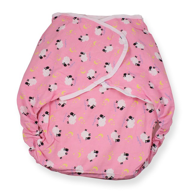 ABDL-Pink Sheep Waterproof Diaper Pink Baa Adult Night Washable Diapers ...