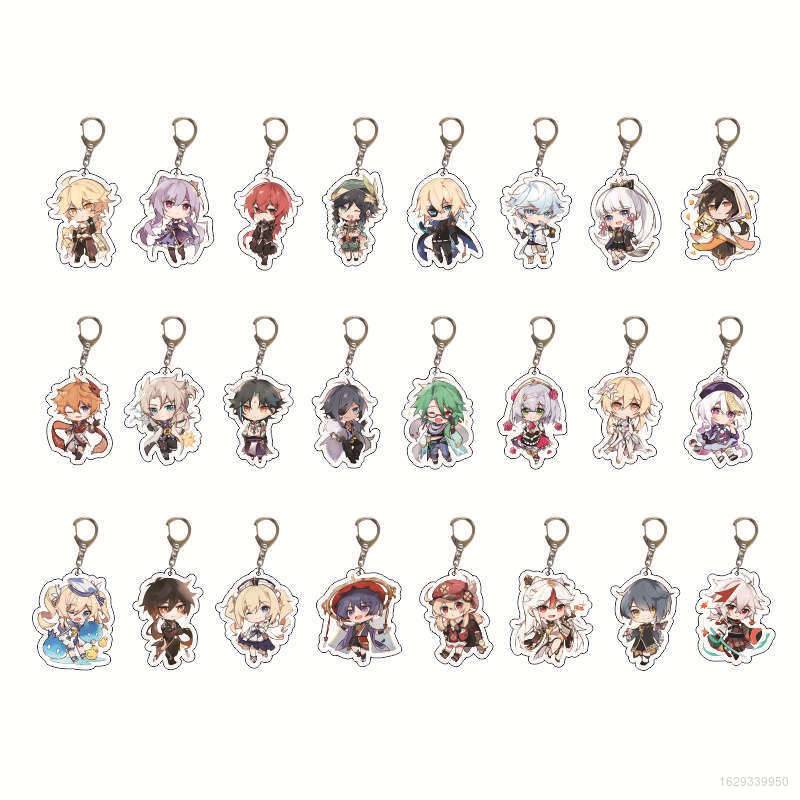 Genshin Impact 6cm Keychain Anime Bag Pandant Keyring Key Chain Xiao ...