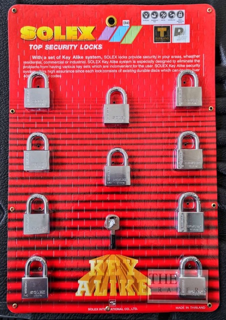 100% Original Solex Premium CR40 Key Alike Padlocks KA System Set ...