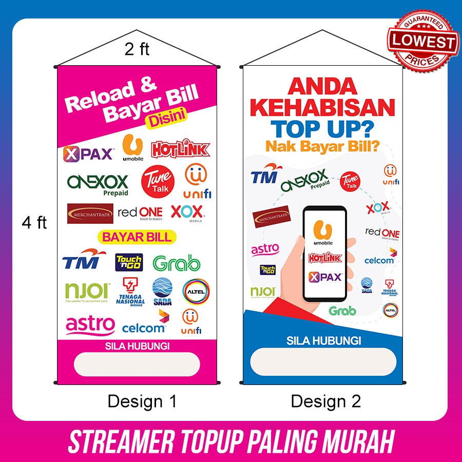 Banner Topup | Banner Jual Topup | Banner Kedai Topup | Banner Topup Disini Murah 2023 | Shopee ...