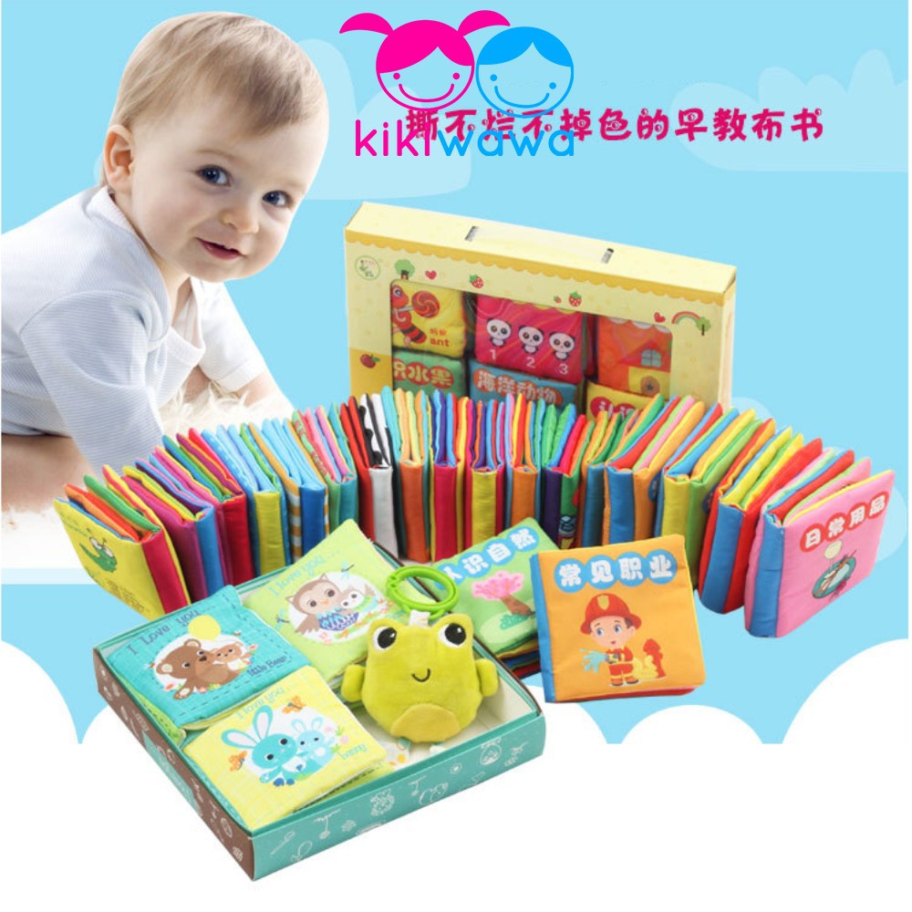 Newborn Buku Bayi Kids Soft Cloth Baby Book Educational Children Fabric ...