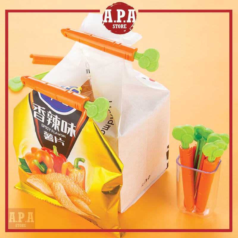 APA Food Clips Snack Sealing Carrot Clip Plastic Portable Seal Stick ...