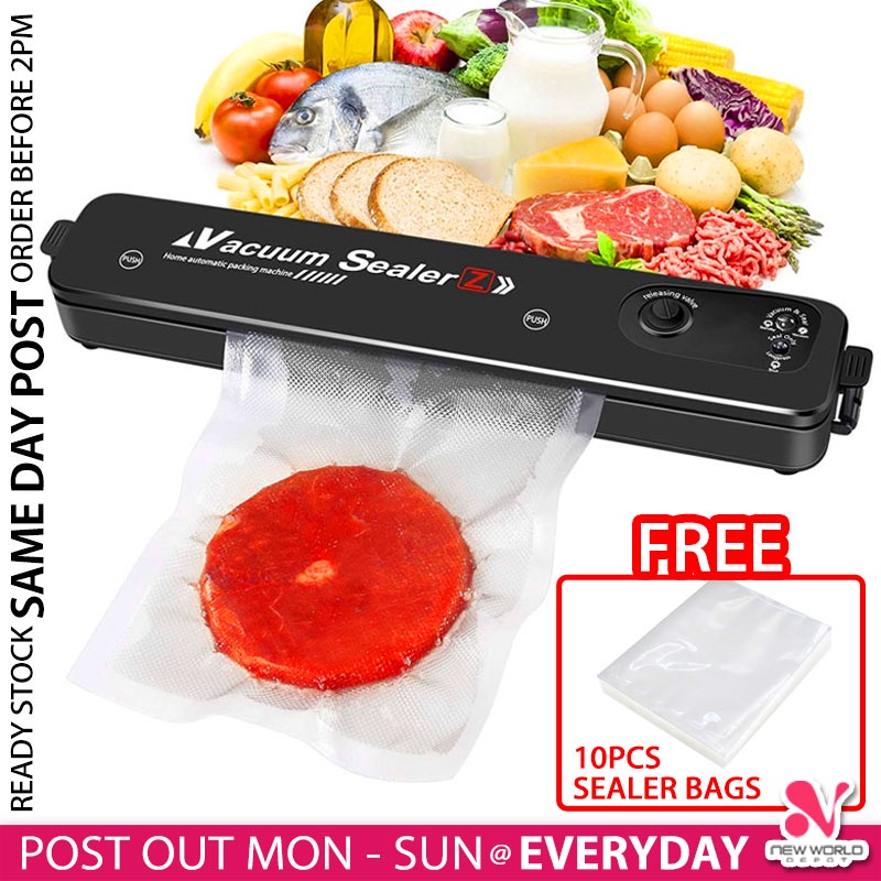 𝗙𝗥𝗘𝗘 𝟭𝟬 𝗣𝗖𝗦 𝗦𝗘𝗔𝗟𝗘𝗥 𝗕𝗔𝗚 》 Manual Button Touch Vacuum Sealer Wrapping ...