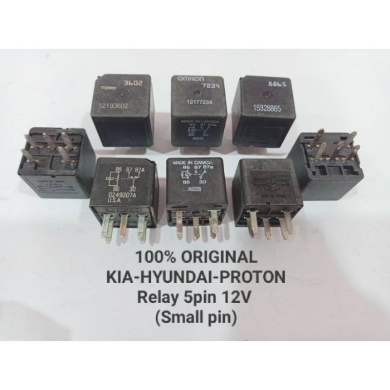 100% Original 5pin Relay 12V (5 Small Pin)Lamp/Fan Relay Suitable For ...