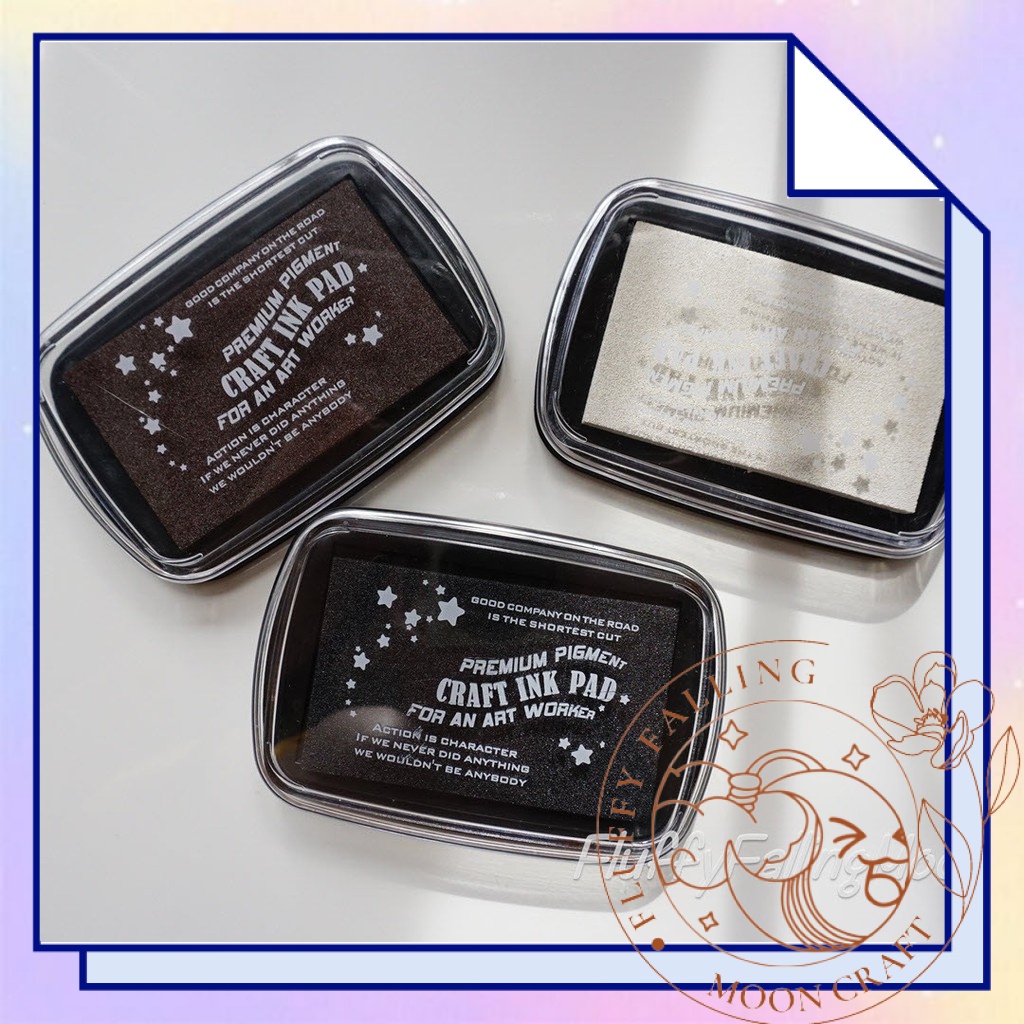 Fluff's Premium Single Color Stamp Pad Stamp Ink Pad Stamp Ink Inkpad ...
