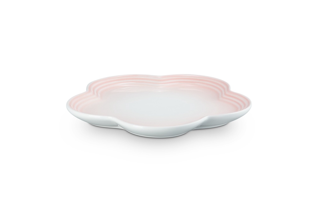 Le Creuset Stoneware Large Flower Plate - Shell Pink (23cm) | Shopee ...