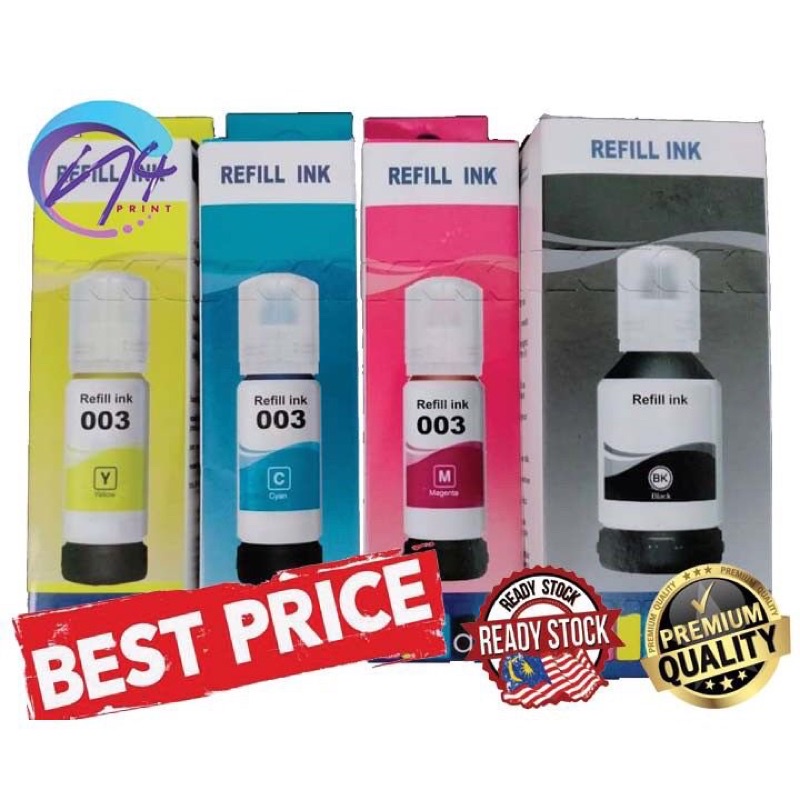 003 Desktop Inkjet Printer 4 Color Dye Ink for Epson L3100 L3101 L3110 ...