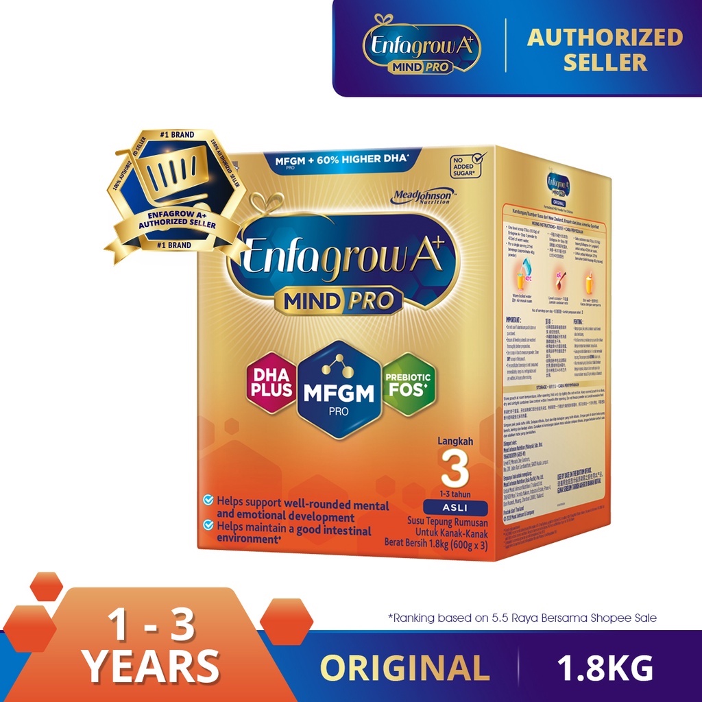 ENFAGROW A+ STEP 3 Original//Vanilla (1.74kg) | Shopee Malaysia