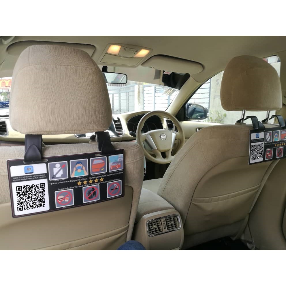Grab Rating Sticker / Ehailing Mysejahtera Driver Kit ( high impact ...