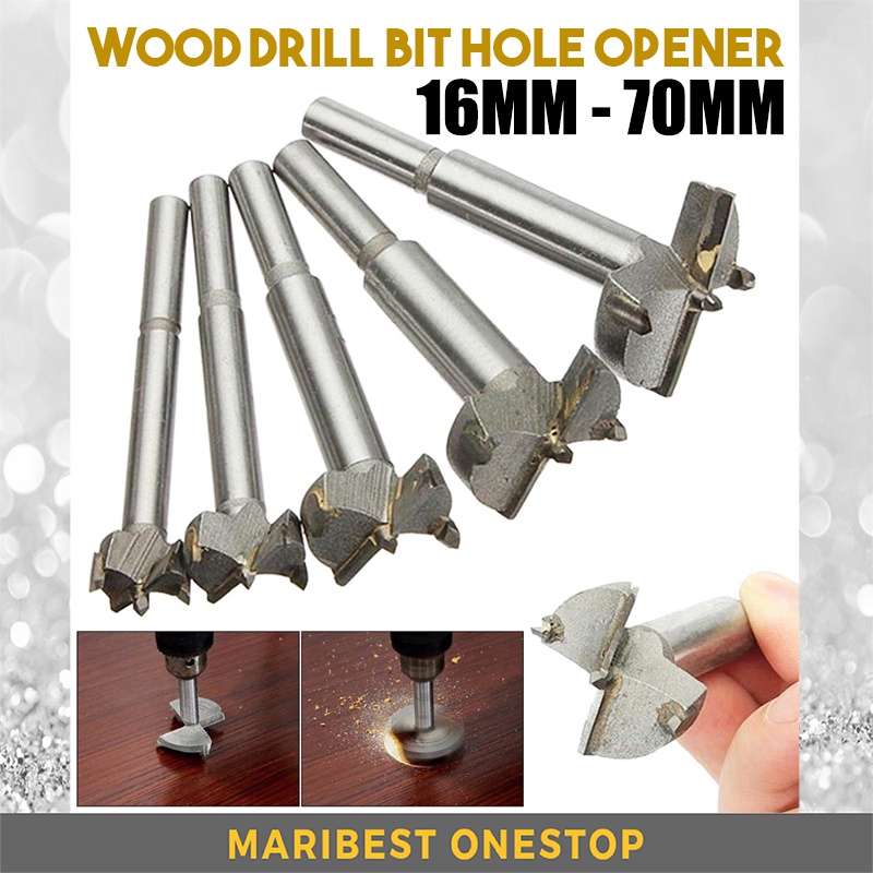 WOOD HOLE SAW OPENER DRILL BIT WOODWORKING DRILLING TOOLS 16MM TO 70MM ...