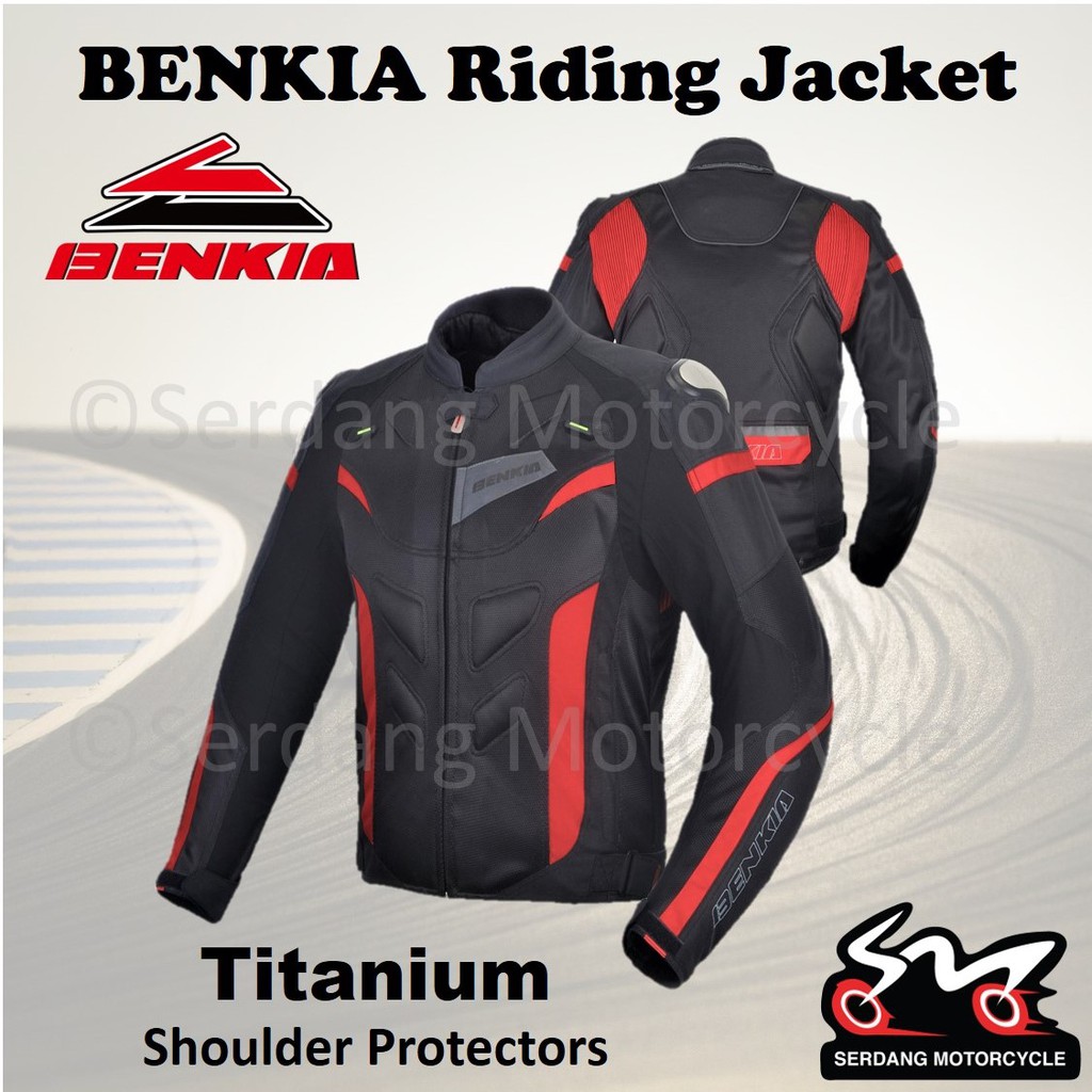 BENKIA JW22 Riding Jacket Motorcycle Bike Titanium Shoulder Protector ...