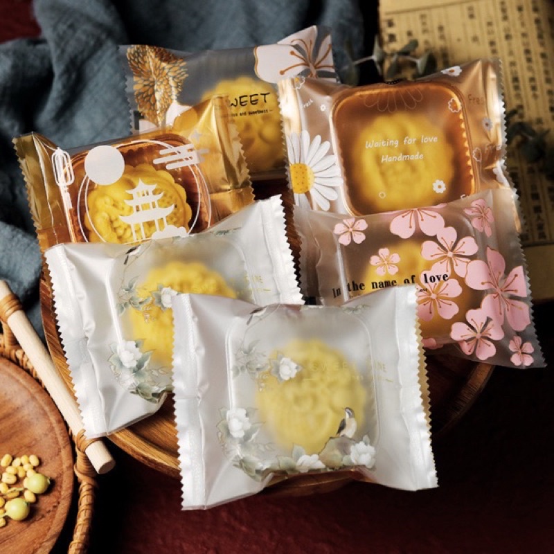New Design (±100Pcs Per Pack) Mooncake Packing Plastic Bag ...