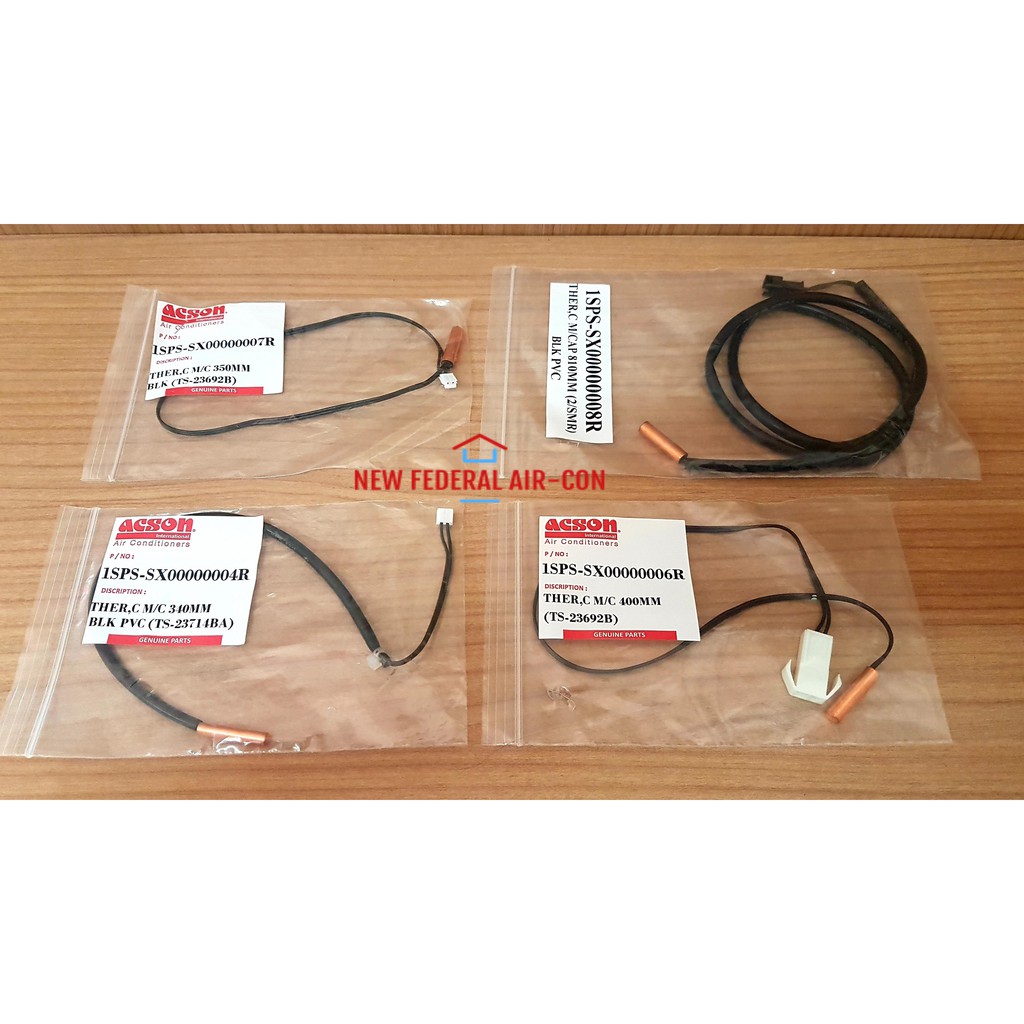 (ORIGINAL) ACSON/DAIKIN/YORK MULTIPLE AIRCOND PARTS COPPER COIL SENSOR ...