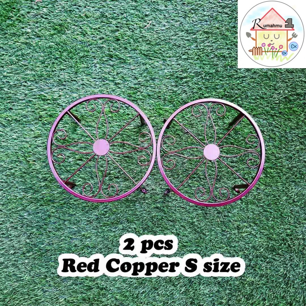 [𝗥𝗲𝗮𝗱𝘆 𝗦𝘁𝗼𝗰𝗸]Flower Pot Stand/ Garden Wire Metal Rack Flower Pot Plant ...