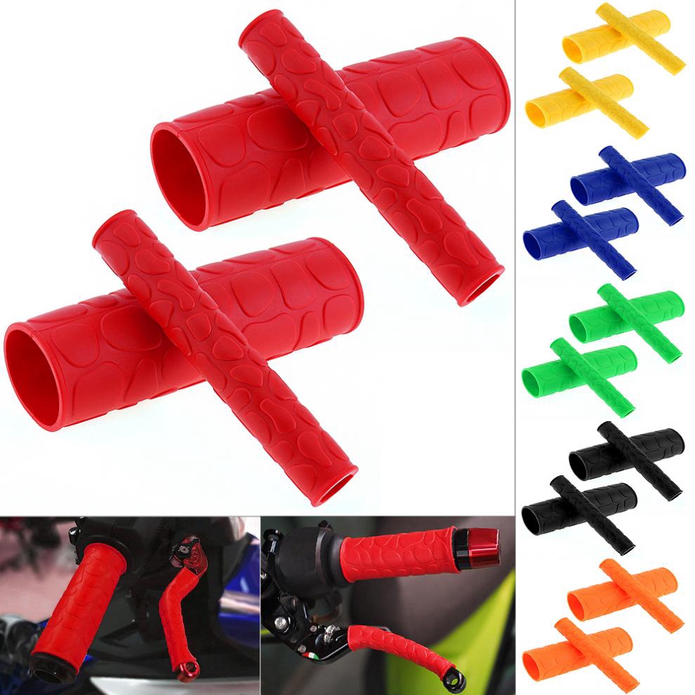 1 Pair 106 MM TRP Motorcycle Handle Grips with Pattern and 2 Pcs ...