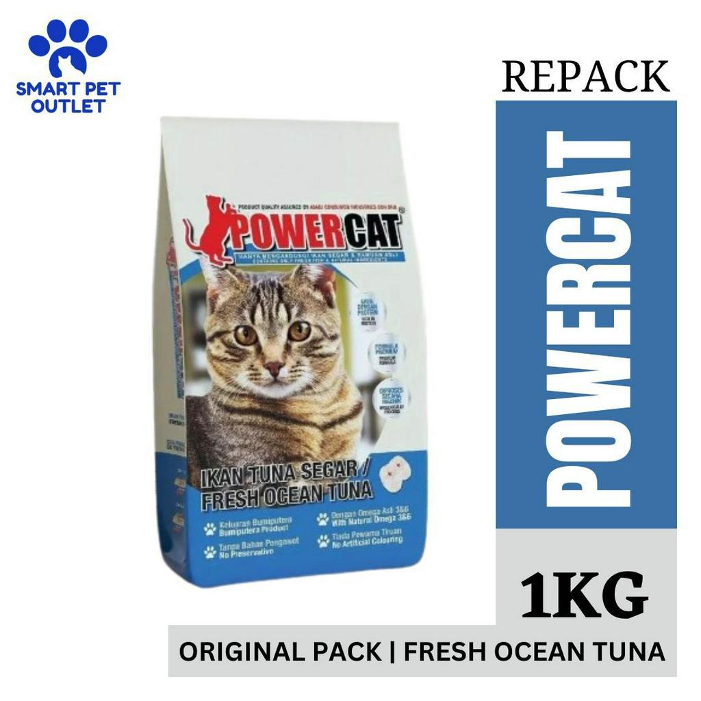 Powercat Fresh Ocean Tuna Repack 1KG Original Powercat Dry Cat Food ...