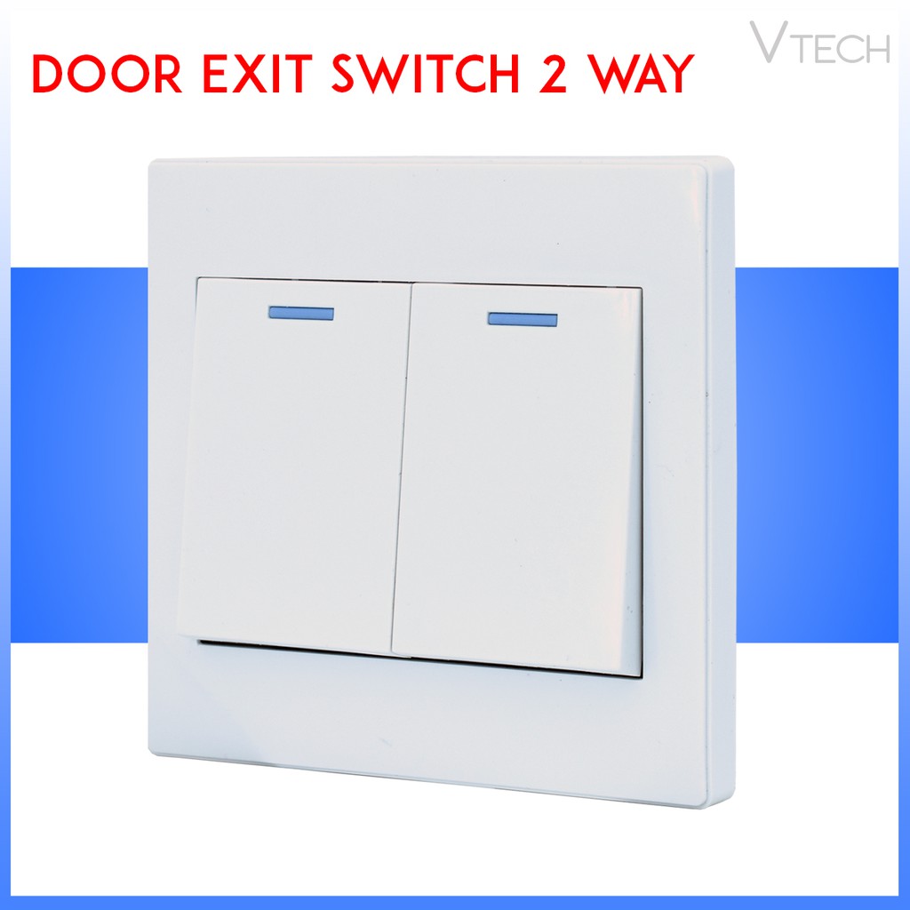 Door Exit Switch 2 Way For Door Access Control System PVC (3X3) VTECH ...