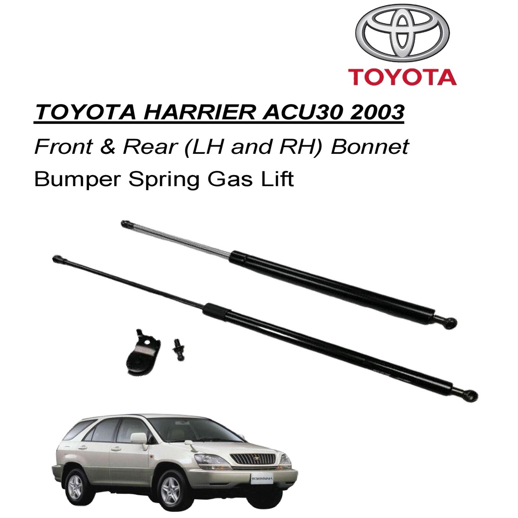 Toyota Harrier Acu30 Mcu30 Rx330 2003 Front And Rear Bonnet Absorber