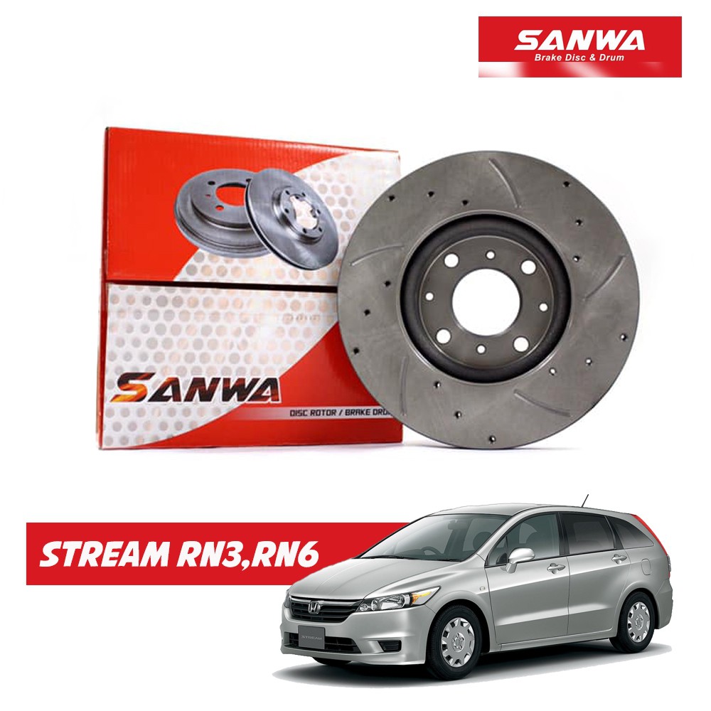 Sanwa Drilled Slotted Disc Front - H/D Stream RN3/RN6 | Shopee Malaysia