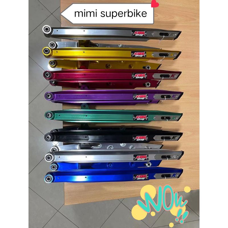 YAMAHA LC135 LC KINGDRAG DRAGSTER R SWING ARM ALLOY TAMBAH 2 INCH INCI ...
