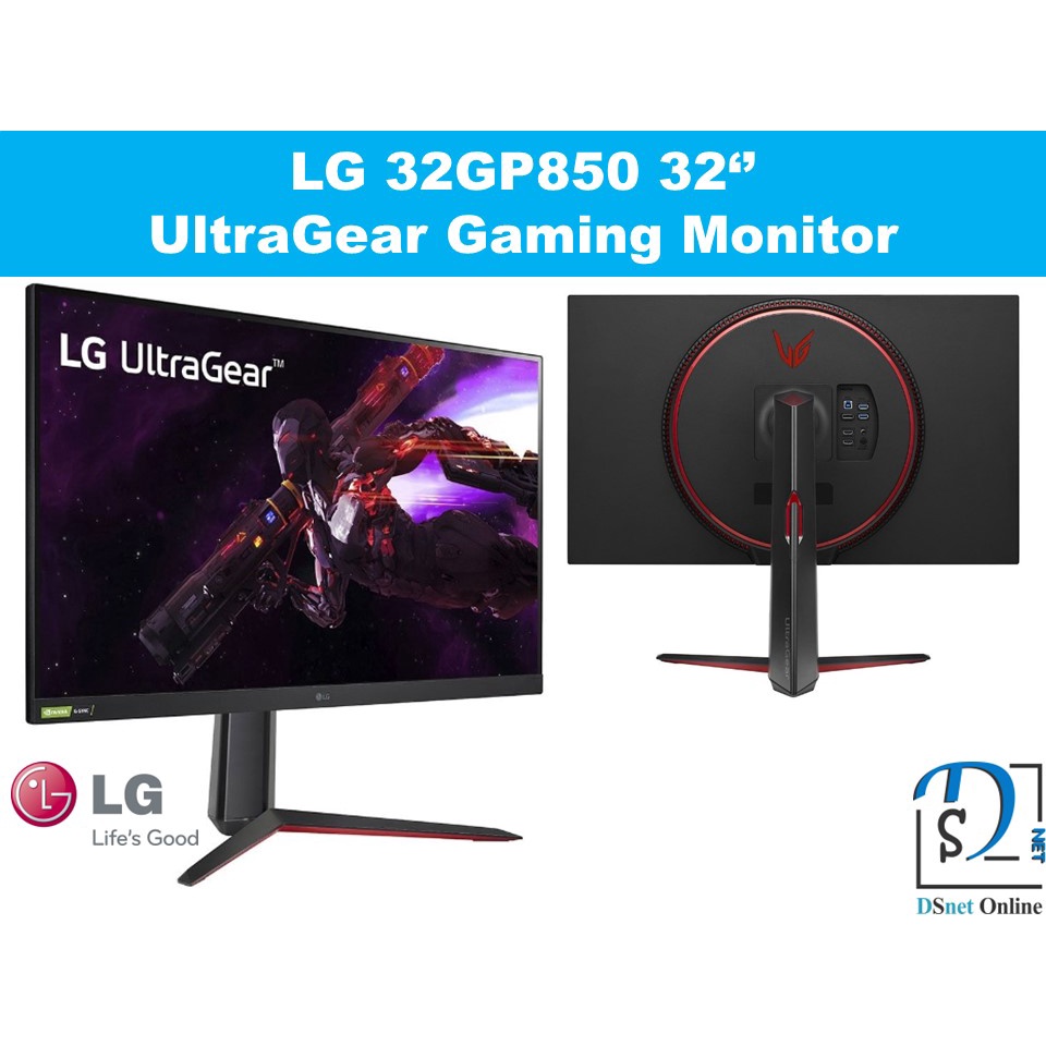 LG 32GP850 32'' UltraGear QHD Nano IPS 1ms 165Hz HDR Gaming Monitor ...