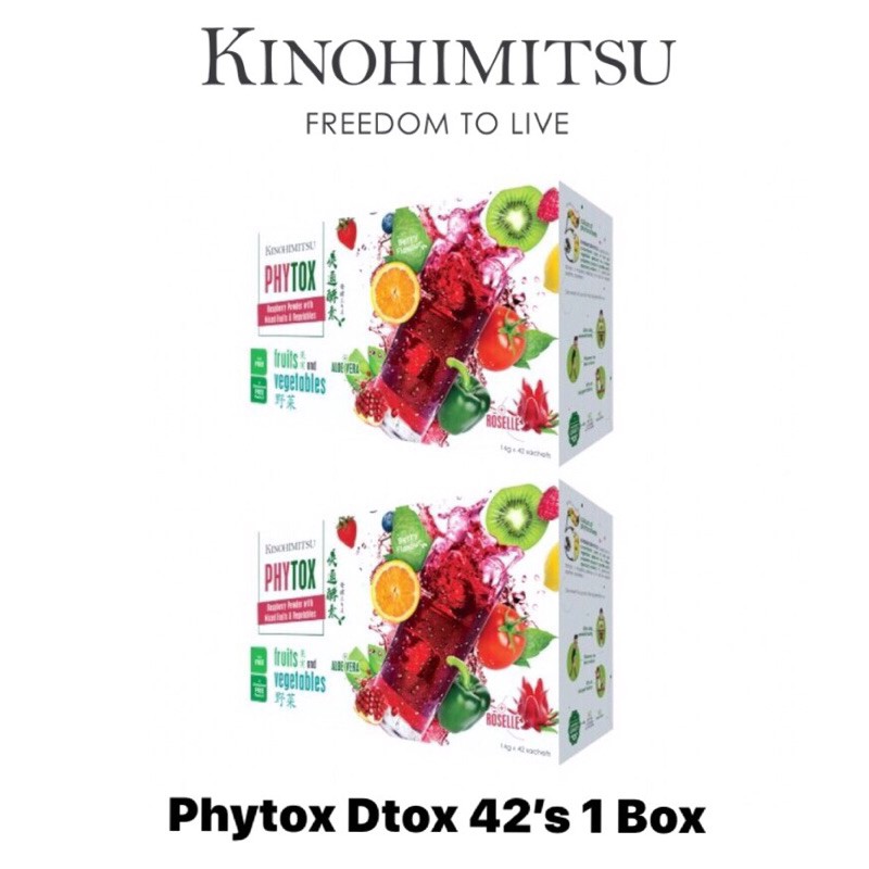 HOT Fast Come‼️Kinohimitsu Phytox Dtox Enzyme 14g x42sachets | Shopee ...