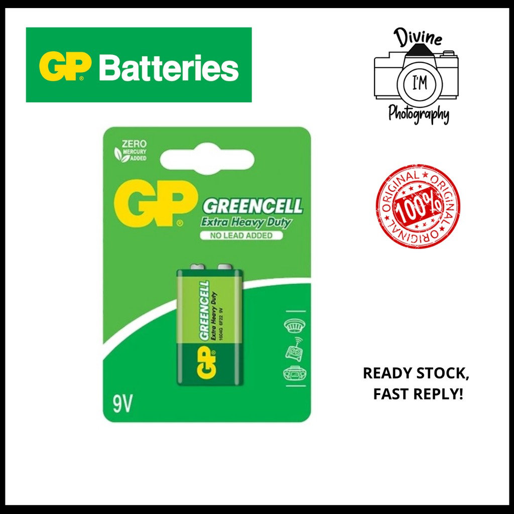 GP Greencell Carbon Zinc 9V Battery (NEW) | Shopee Malaysia