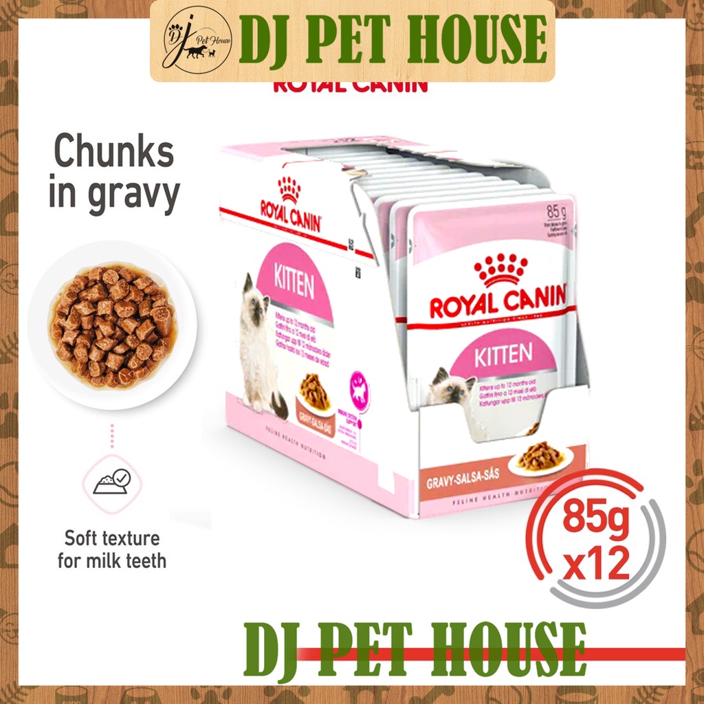 Royal Canin Wet Kit-Kitten Gravy Pouch 85g x 12 Pack | Shopee Malaysia