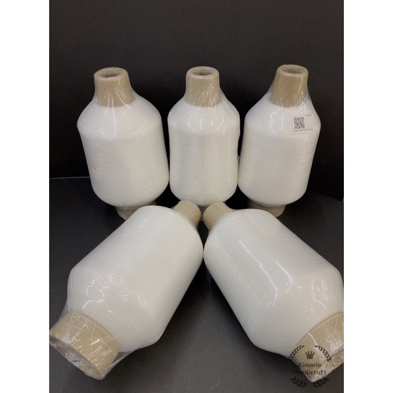 Benang Jahit Tepi 450grm Benang/OverLock Hishspeed /White Colour Putih ...
