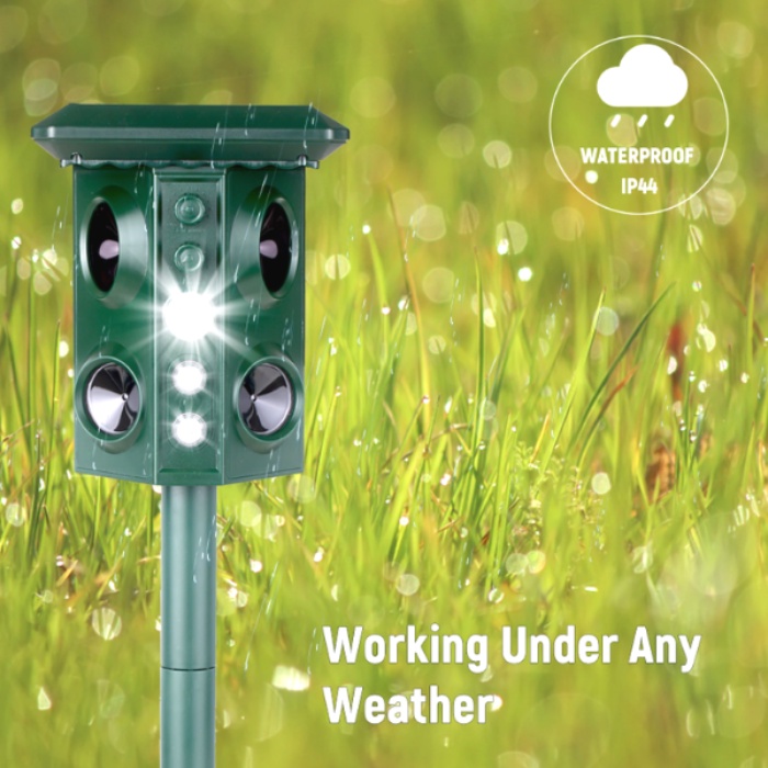 Solar Pest Reject Pest Repeller Wide Range Ultrasonic Animal Repeller ...