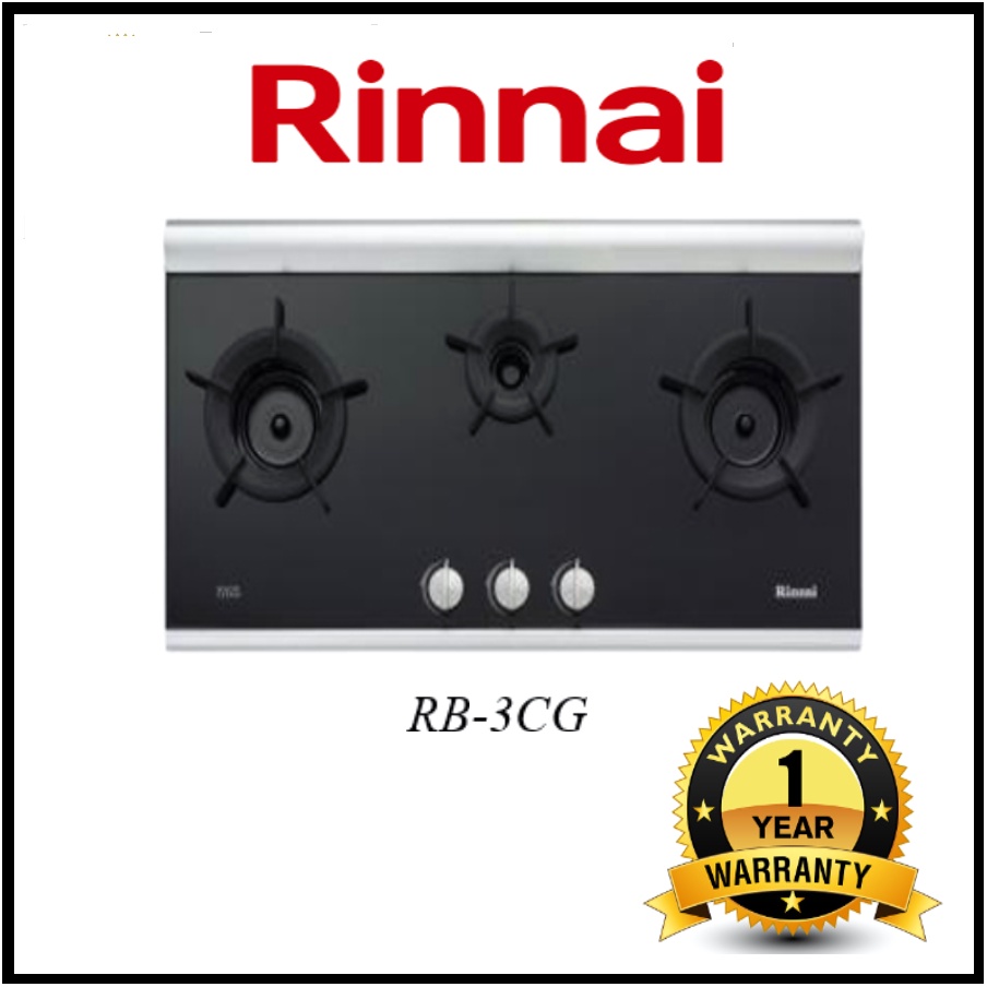 RINNAI RB-3CG ( 3 INNER BURNER GAS HOB ) | Shopee Malaysia