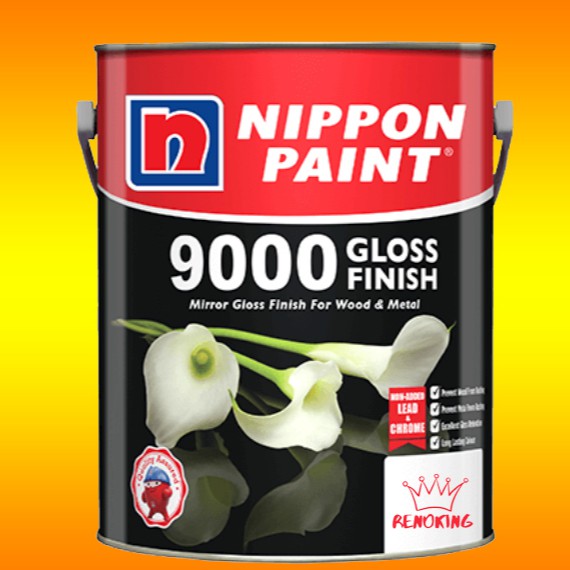 🔥[READY STOCK]🔥NIPPON PAINT 9000 GLOSS FINISH FOR WOOD & METAL - 1 ...