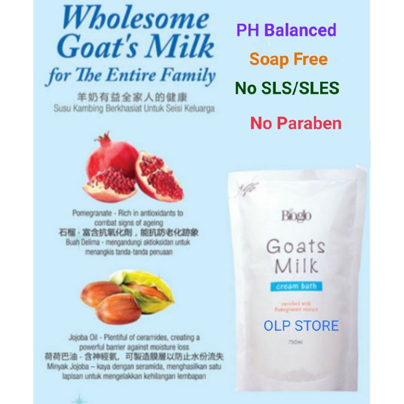 Goats Milk Cream Bath Refill Pack-750ml (Exp:02/2028) | Shopee Malaysia