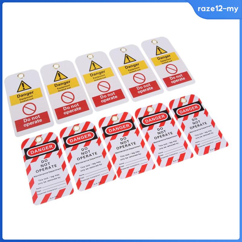[razecaMY] 10x Security Lockout Caution Tags Signs Label Remarks ...