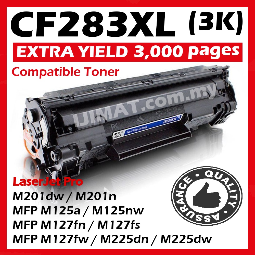 Compatible CF283A 83A CF283X 83X Laser Toner Cartridge For HP LaserJet ...