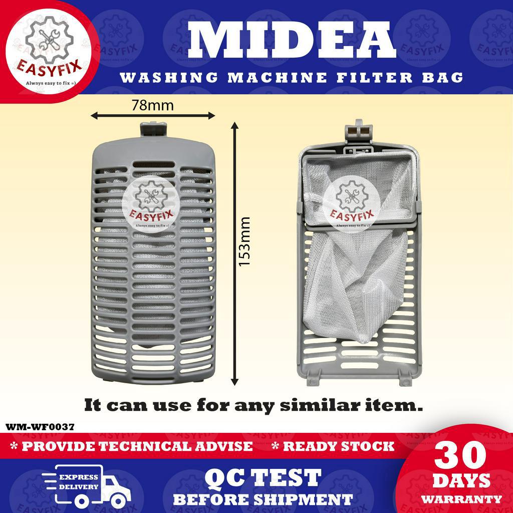 MIDEA WASHING MACHINE DUST FILTER MAGIC FILTER PENAPIS MESIN | Shopee ...