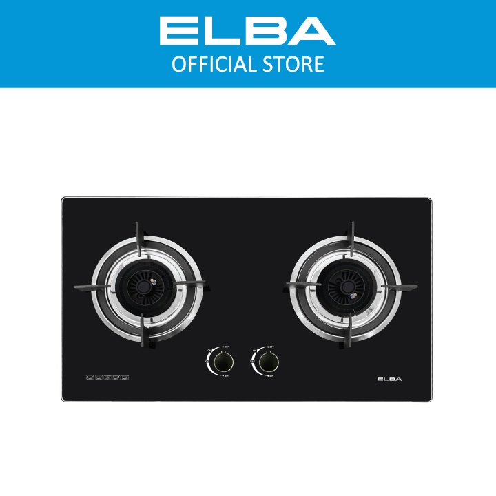 ELBA 2 Burners Glass Stove EGH-M8442G(BK) - High Quality Tempered Glass, Black (4.8kW) | Shopee ...
