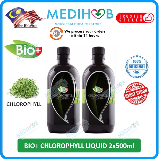 Bioplus Chlorophyll Liquid 2x500ml Bioplus (EXP12/2026) | Shopee Malaysia