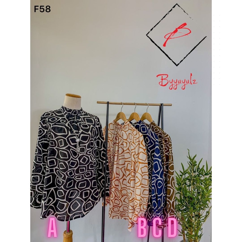 (𝐌𝐔𝐑𝐀𝐇 𝟒 𝐏𝐀𝐒𝐀𝐍𝐆 𝐑𝐌𝟏𝟎𝟎) F58 Muslimah Flora Maxi Blouse/Blouse Labuh Size ...