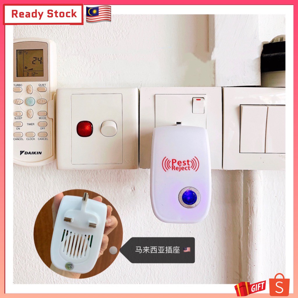 Ultrasonic Pest Repeller Electronic Mosquito Repellent Indoor Cockroach