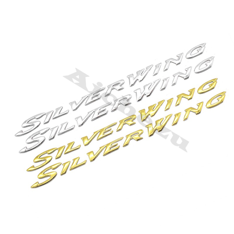 ACZ Motorcycle 3D Emblem Badge Decal Tank Wheel Logo "SILVER WING ...