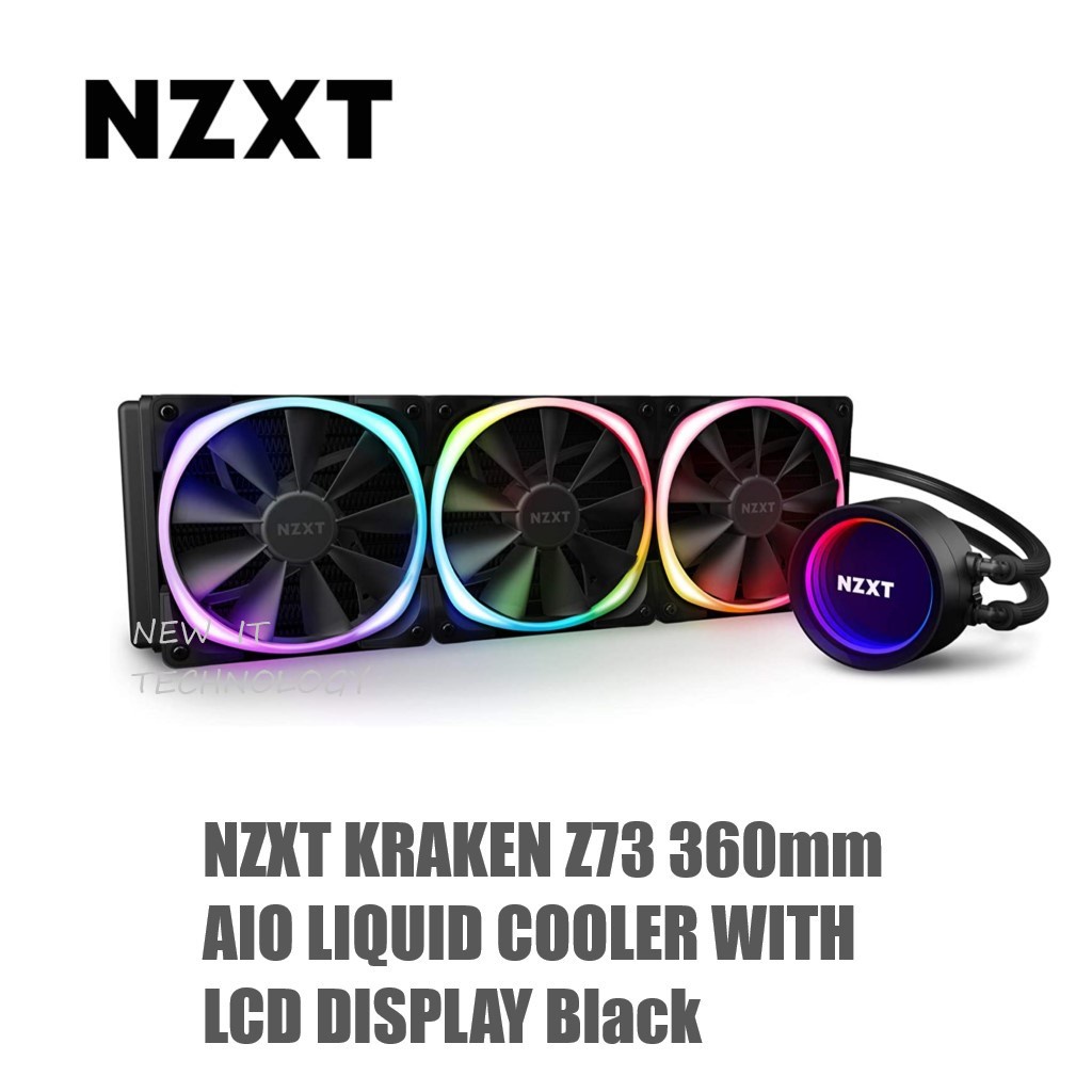 NZXT KRAKEN Z53 240mm | Z63 280mm | Z73 360mm RGB AIO LIQUID COOLER WITH LCD DISPLAY | Shopee ...