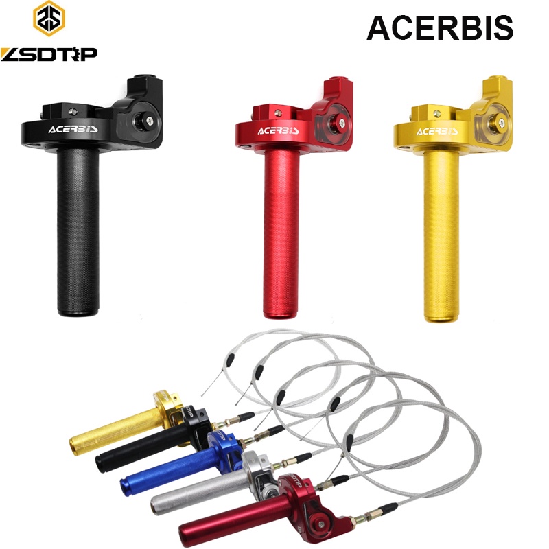 ACERBIS 22mm CNC Aluminum Acerbs Throttle Grip Quick Twister + Throttle ...