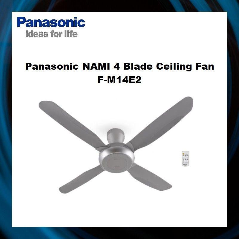 Panasonic Nami 4 4-Blade 1400mm (56 inch) F-M14E2 (Silver Grey) Ceiling ...
