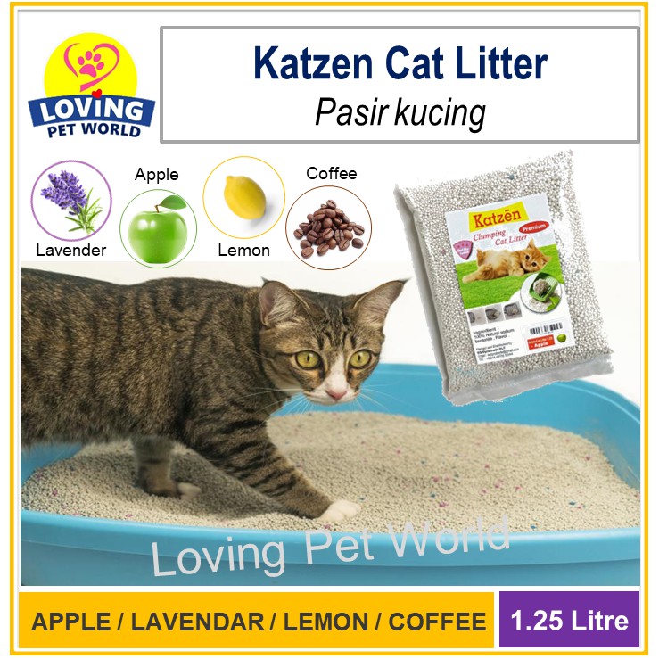 Katzen Chumping Cat Litter 1.25L (4 flavour) (pasir kucing murah ...