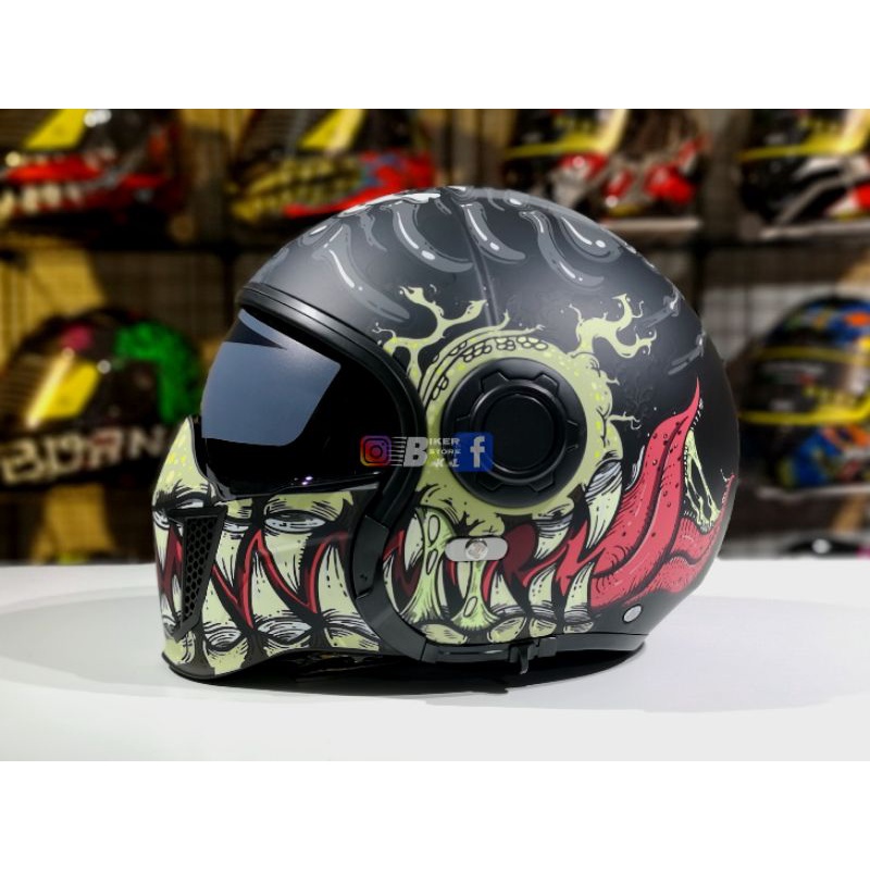 Original Cyril 4 in 1 Full Face Helmet | Shopee Malaysia