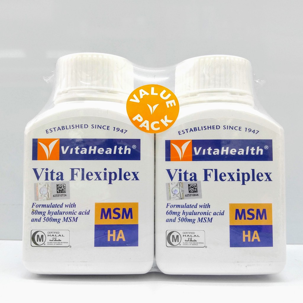 Vitahealth Vita Flexiplex MSM HA 60's x2 | Shopee Malaysia